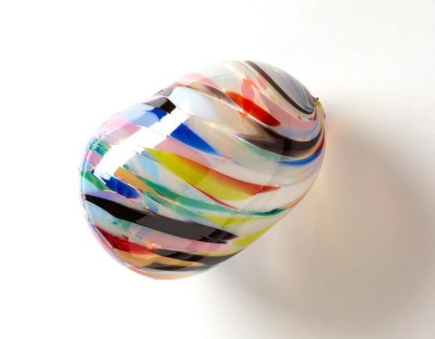 Multicolor Hand-Blown Chuppah Wedding Smash Glass, by Sara Beames ...